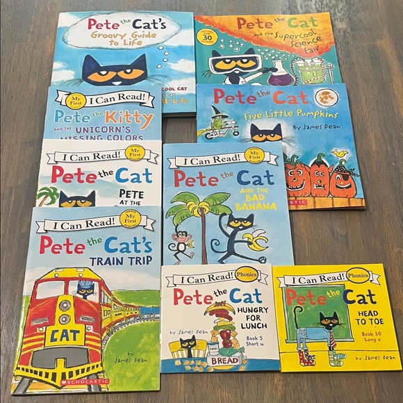 Scholastic | Toys | Pete The Cat Set Of 9 Childrens Books Kids Books ...